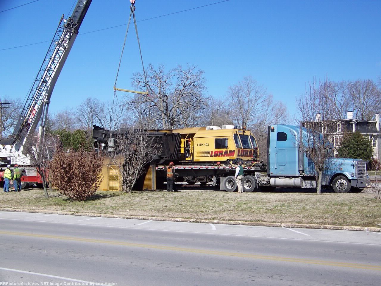Loram Railgrinder 403 Diesel Change